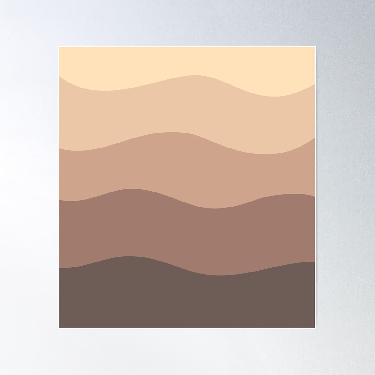 Abstract Desert Landscape Poster Wall Art Modern Wall Decor For Living ...
