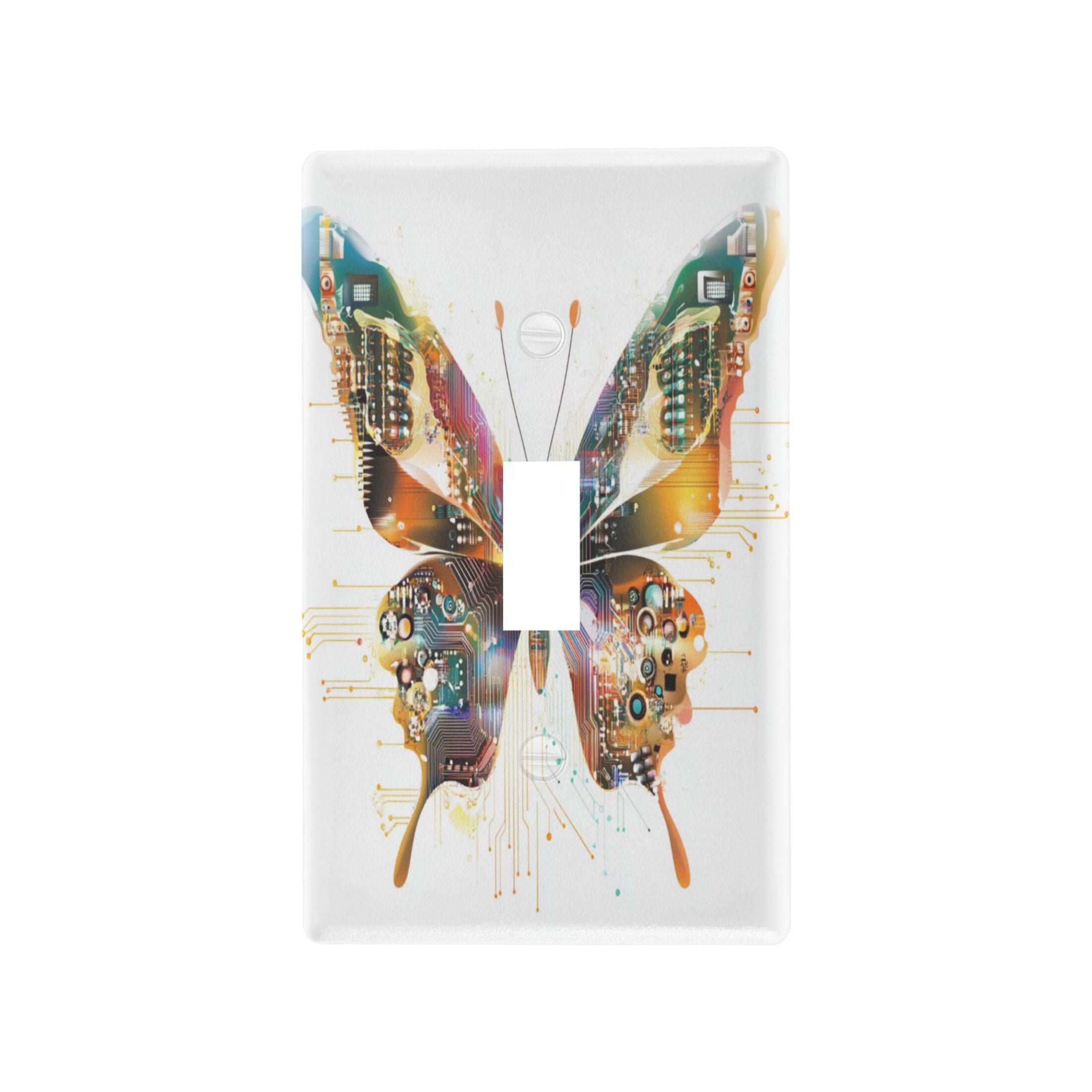 Abstract Design with Butterflies Light Switch Cover Switch Plate Outlet ...