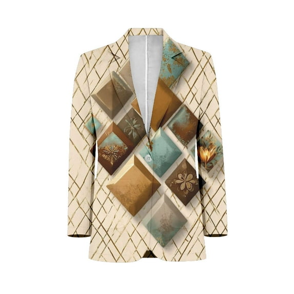 Abstract Diamond Art Design Mens Suits Shawl Collar Slim Fit Suit Mens ...