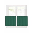 Abstract Diamond Leaf Plaid Short Blackout Curtains 30 Inch Long,Dark ...