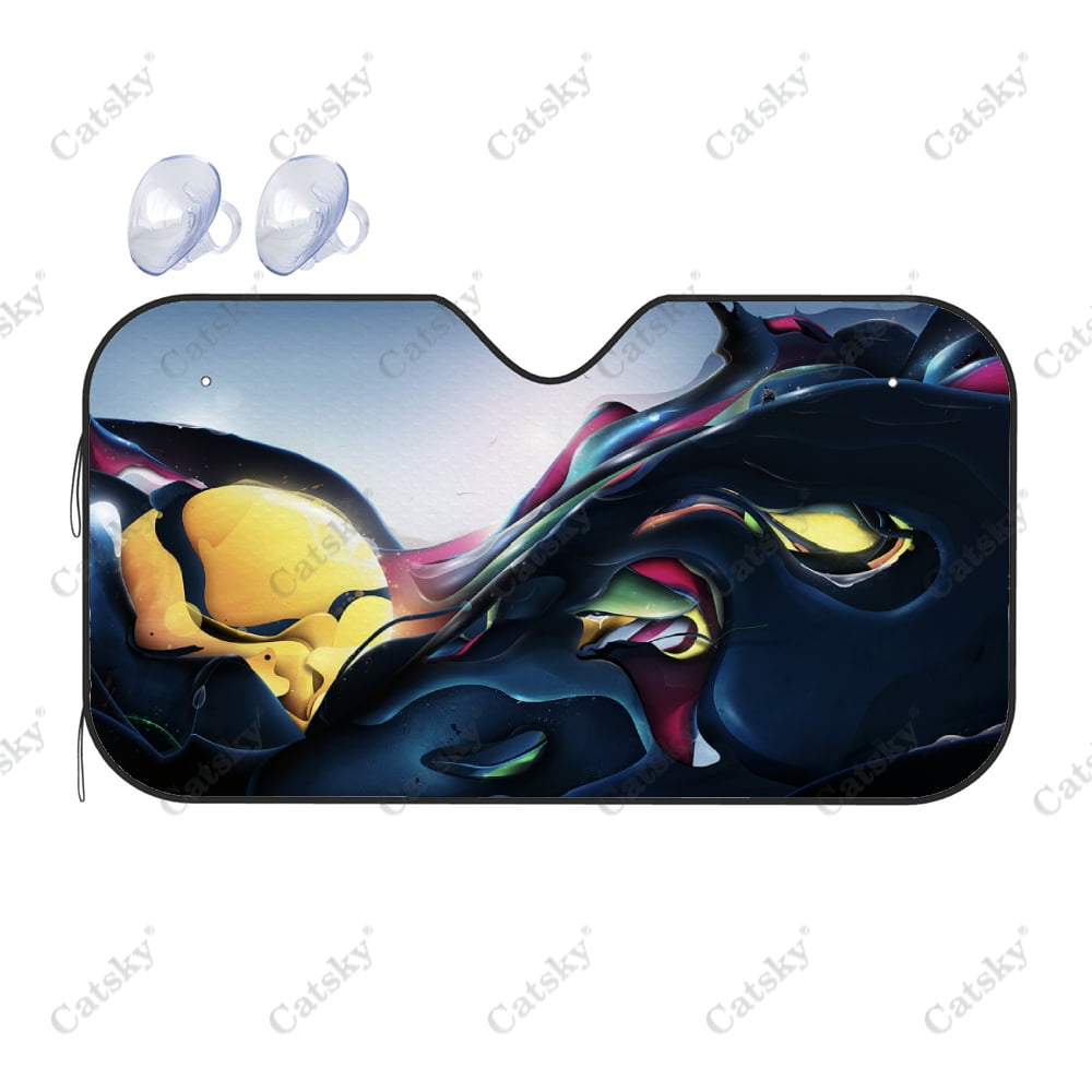 Abstract - Digital Art Auto Windshield Sun Shade Car Front Window Visor ...