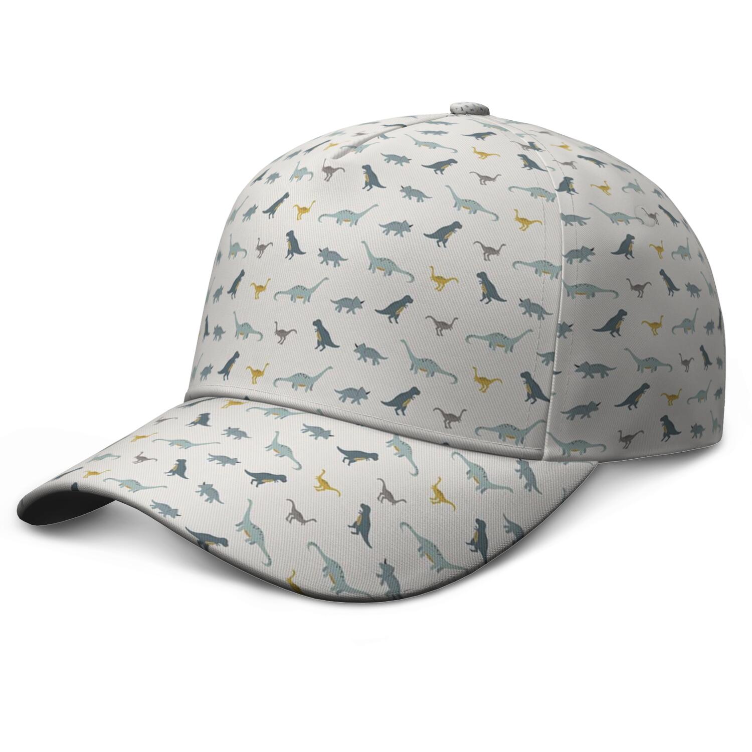 Abstract Dinosaur Snapback Cap - Artistic Dino Illustration Structured ...