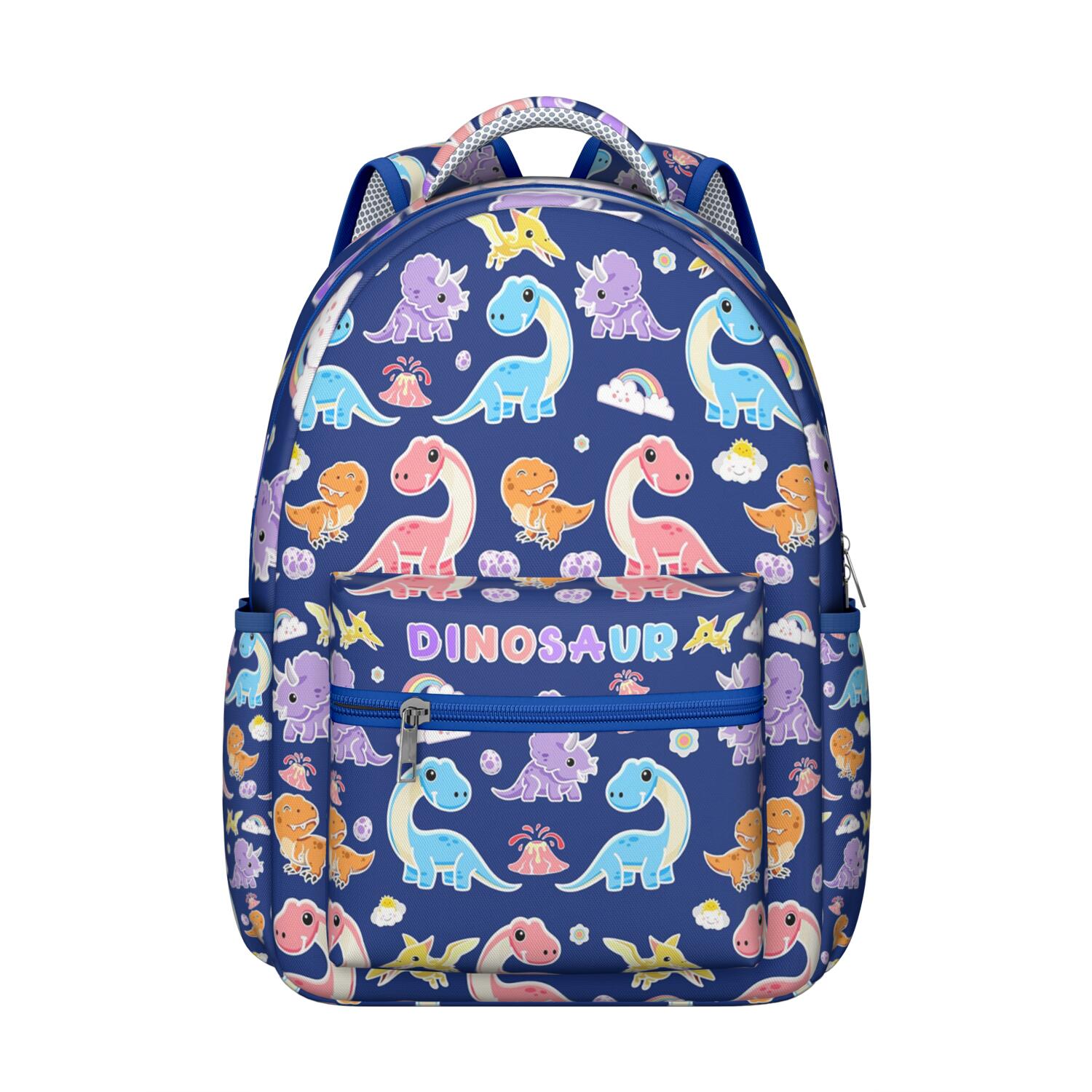 Abstract Dinosaur Student Backpack Cute Cartoon Dino Pattern Colorful ...