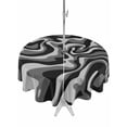 Abstract Distortion Texture Round Outdoor Tablecloth with Umbrella Hole ...