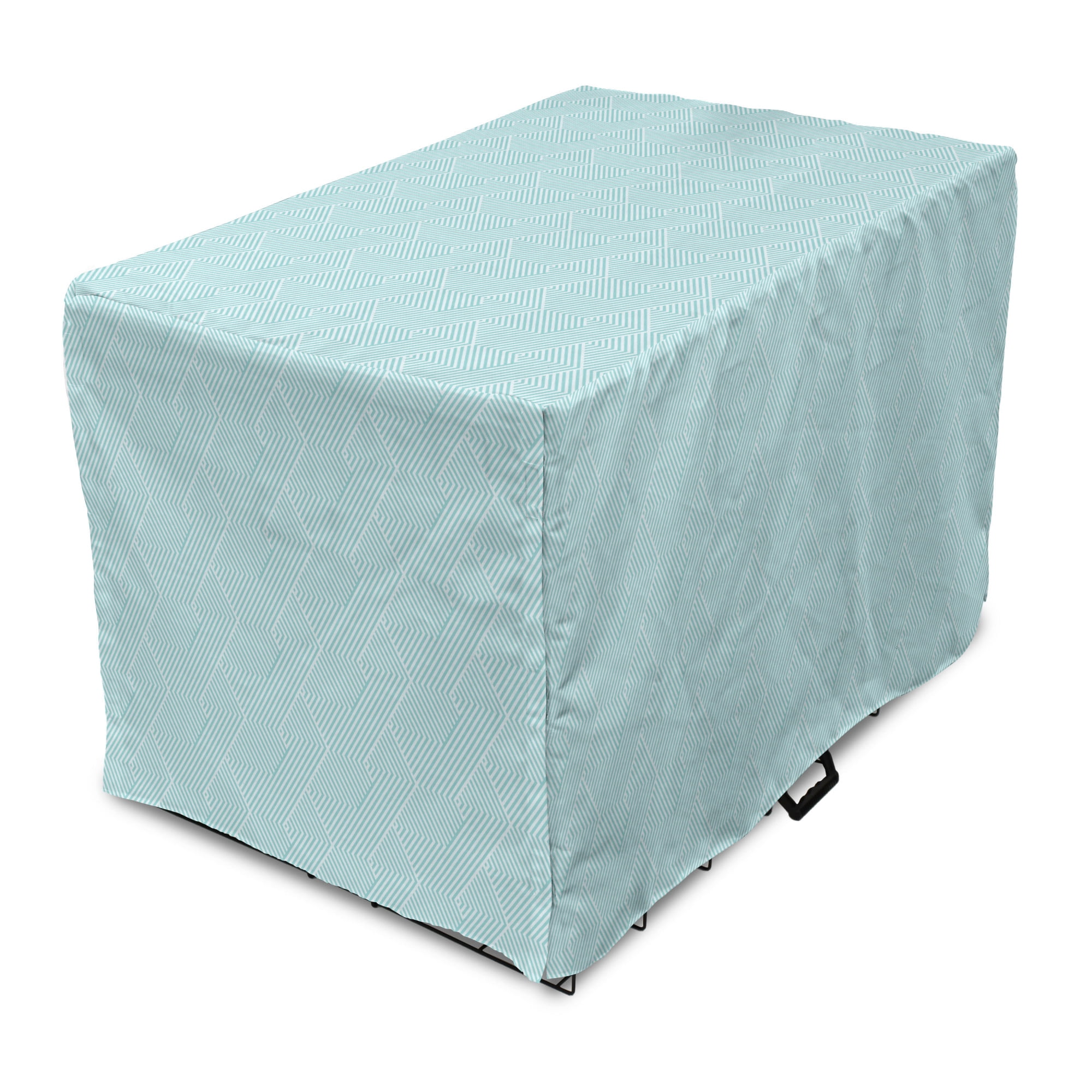 Abstract Dog Crate Cover, Concept of Wide Stripes or Retro Themed ...