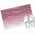 Abstract Door Mat Pink Gradient Ocean Waves Sandy Beach Non Slip ...