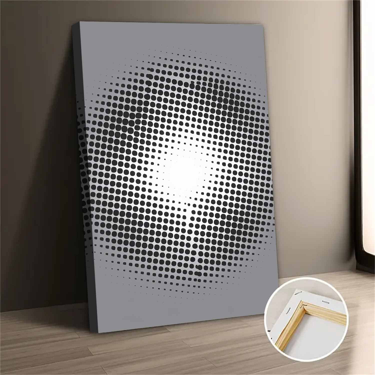 Abstract Dotted Pattern Canvas Wall Art For Bedroom Living Room Decor ...