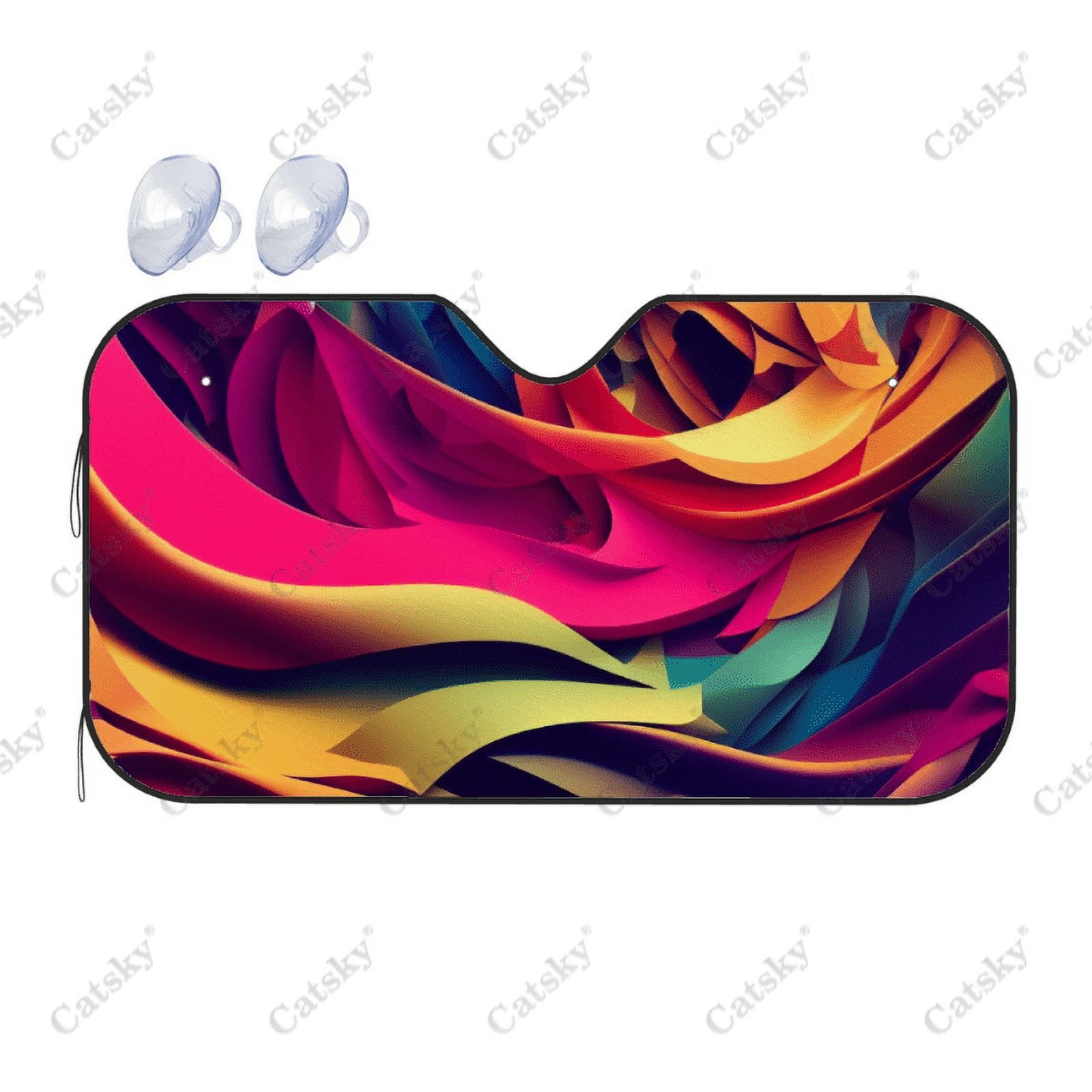 Abstract Dragon Car Windshield Cover Sun Shade Universal Folding Block ...