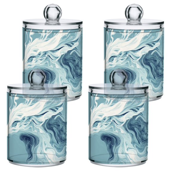 Abstract Dragon Translucent Plastic Cans Storage Canisters with Lid Set ...