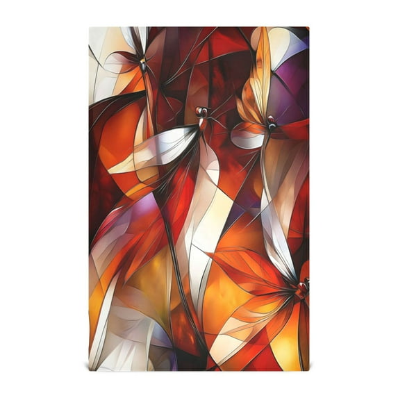Abstract Dragonflies Kitchen Towels Dishcloth Decorative Waffle Towels ...