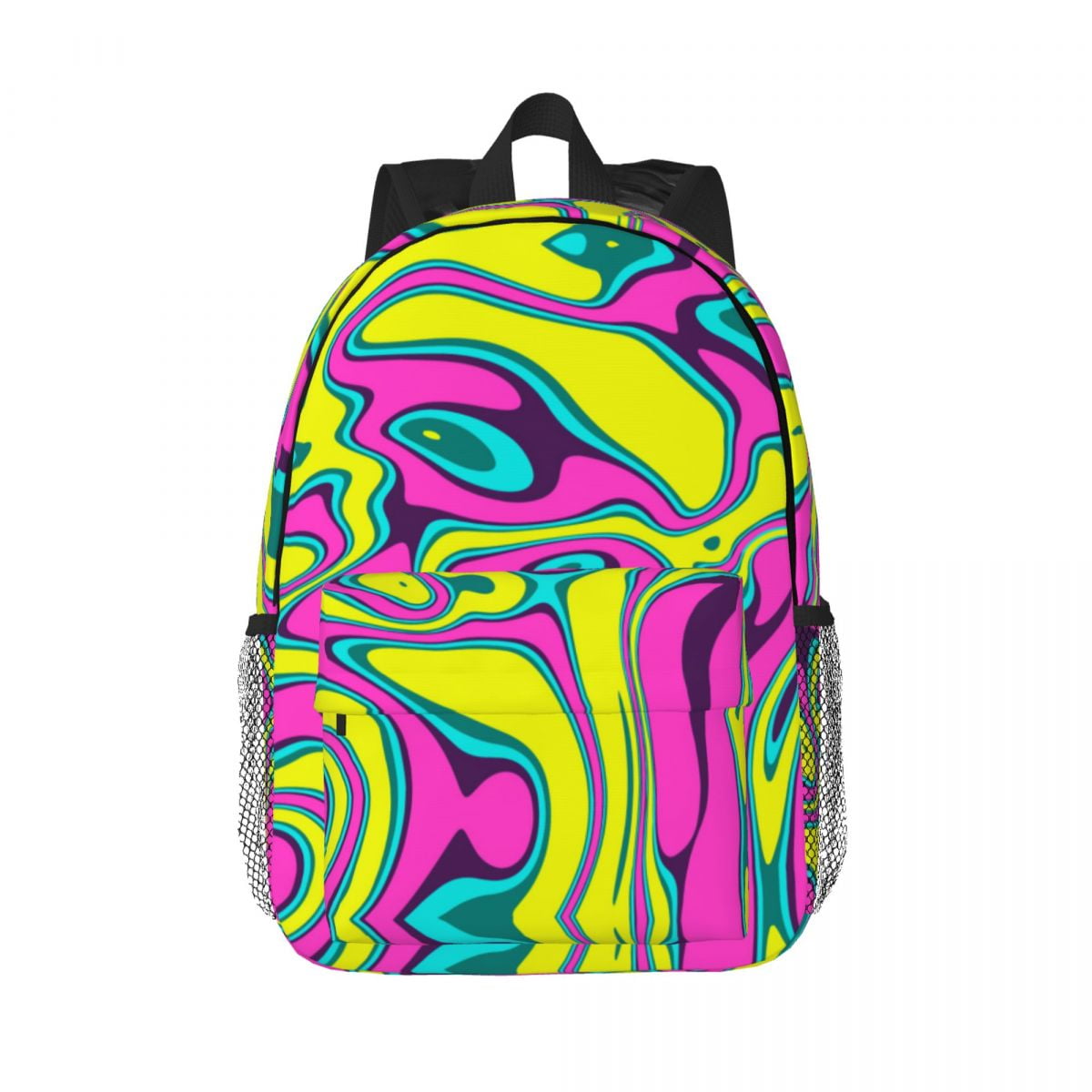 Abstract Drawing Surreal Colourful Psychedelic Art Backpack for College ...
