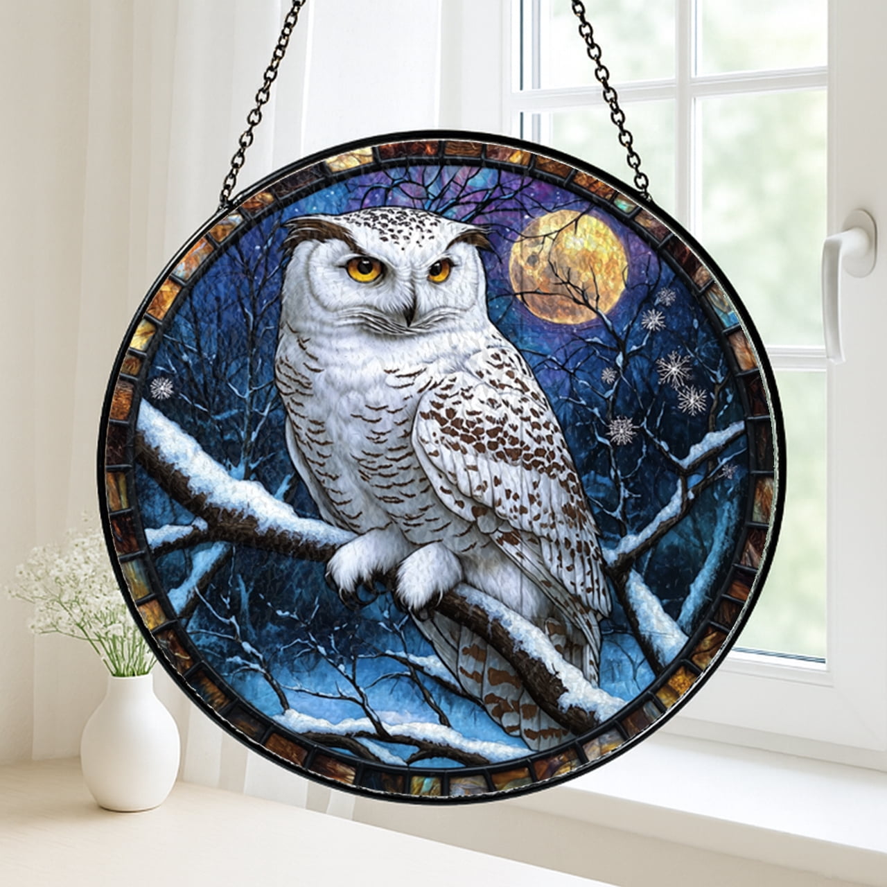Abstract Dreamscape Stained Glass Suncatcher, Stairway To My ...