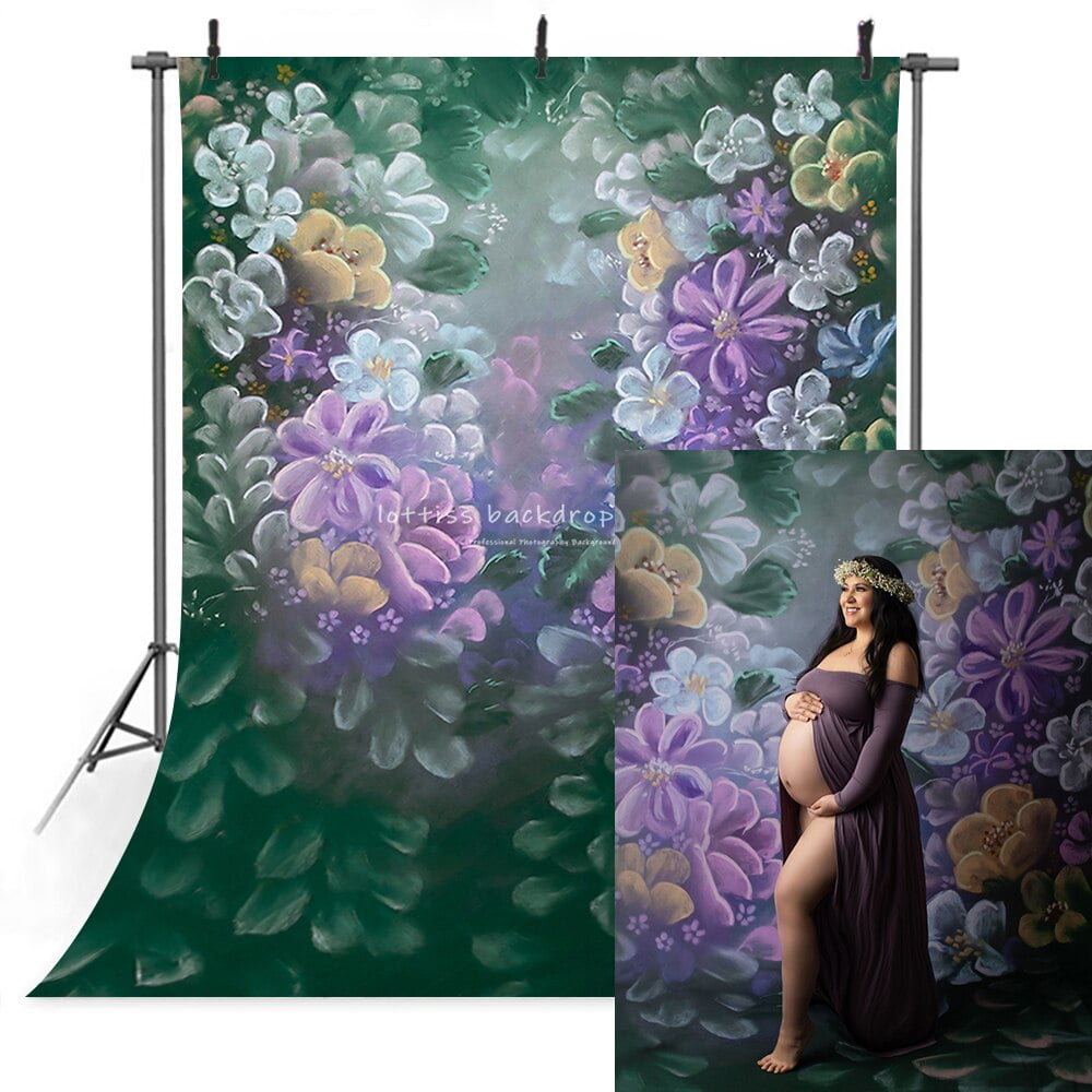 Abstract Dreamy Flowers Backdrops Pregnant Artistic Garden Photography ...