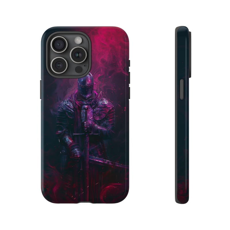 Abstract Dual Sword Knight Souls Graphic Phone Case for iPhone 11,12,13 ...