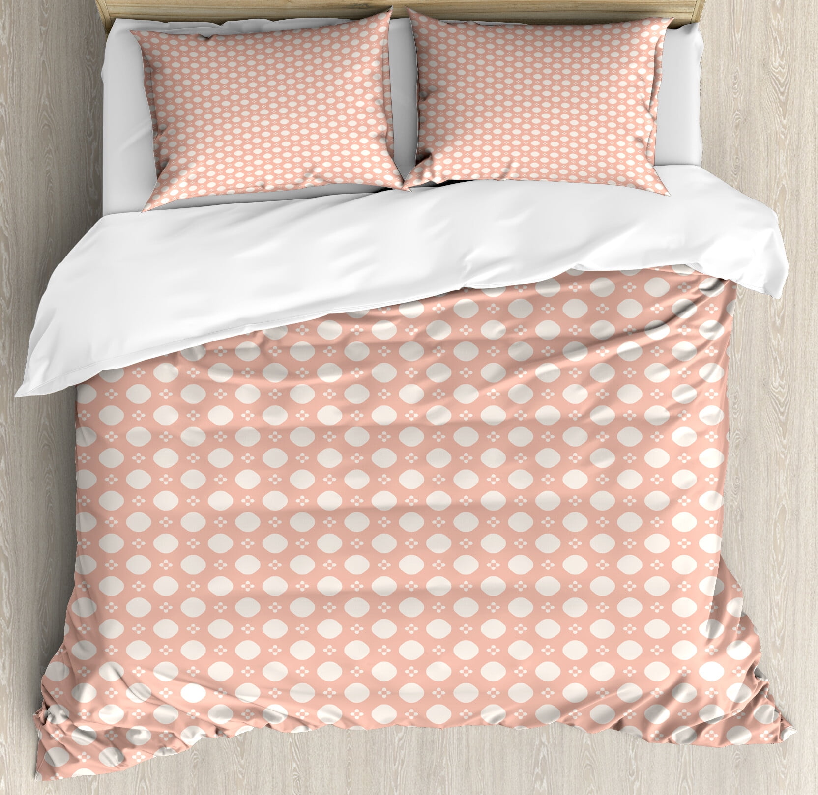 Abstract Duvet Cover Set, Basic Pastel Tone Geometric Shapes ...