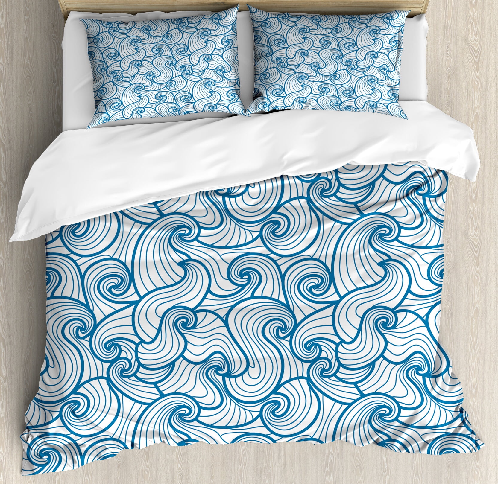 Abstract Duvet Cover Set, Composition of Spiraling Waves in Monotone ...