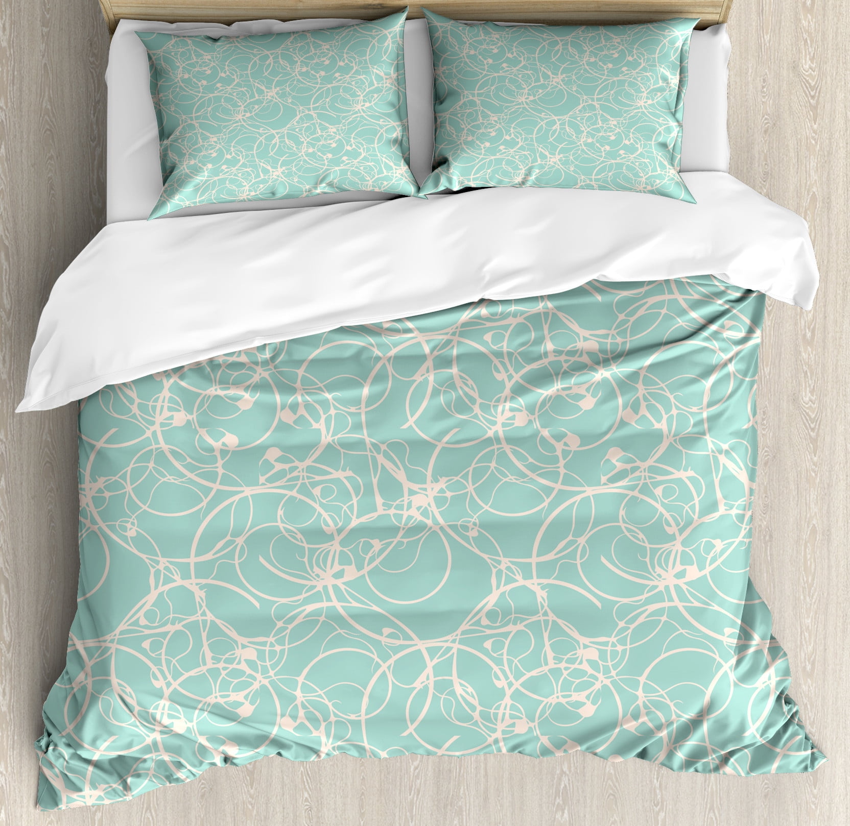 Abstract Duvet Cover Set, Contemporary Illustration of Splash Look ...