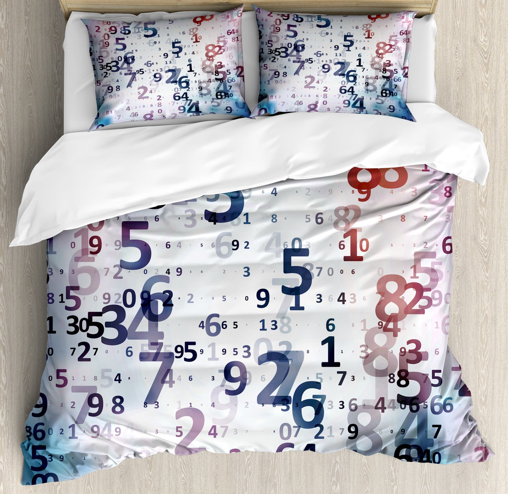 Abstract Duvet Cover Set, Digital Code Numbers Computer Database ...