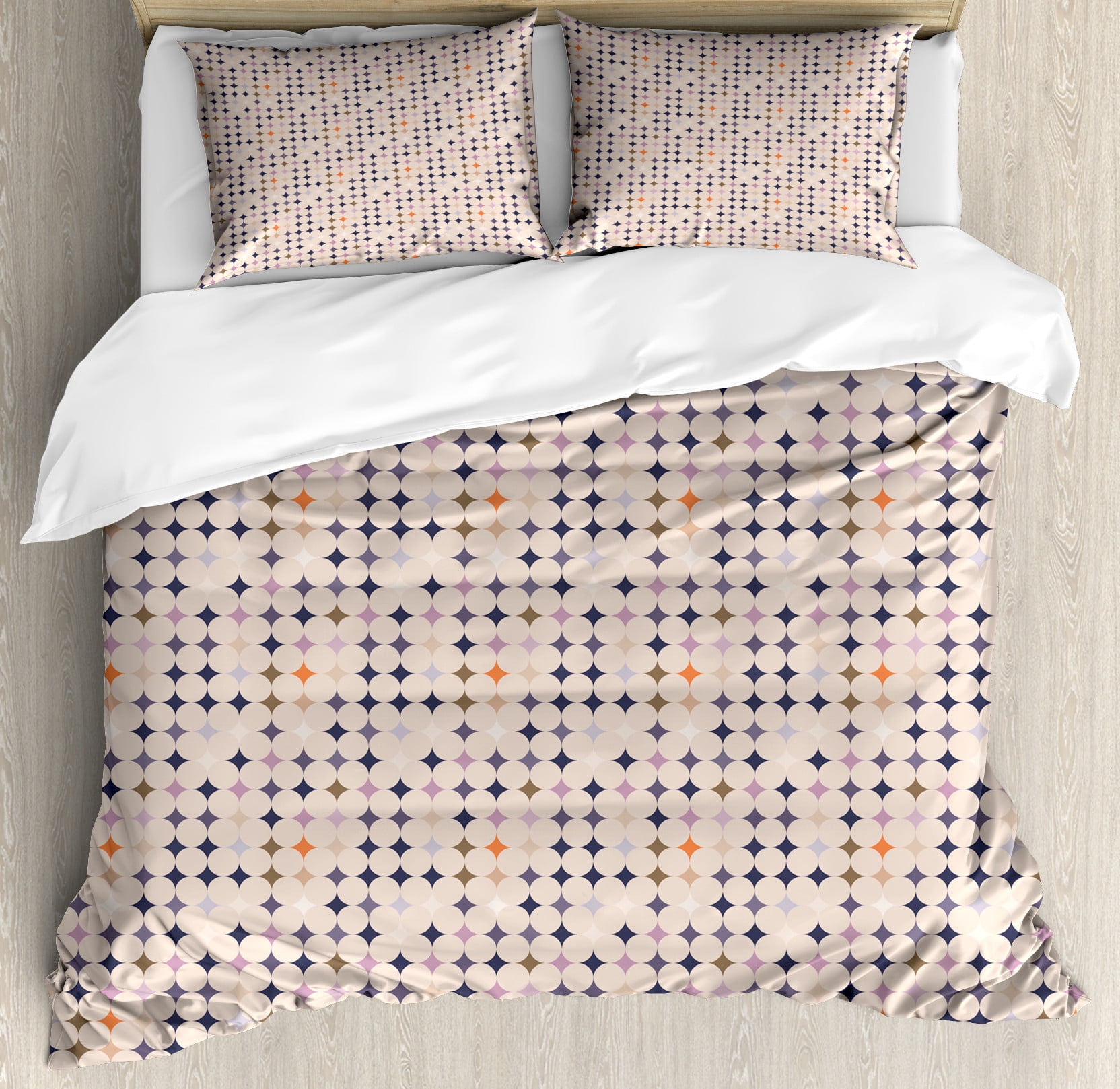 Abstract Duvet Cover Set, Geometric Large Ellipse Rounds on Psychedelic ...