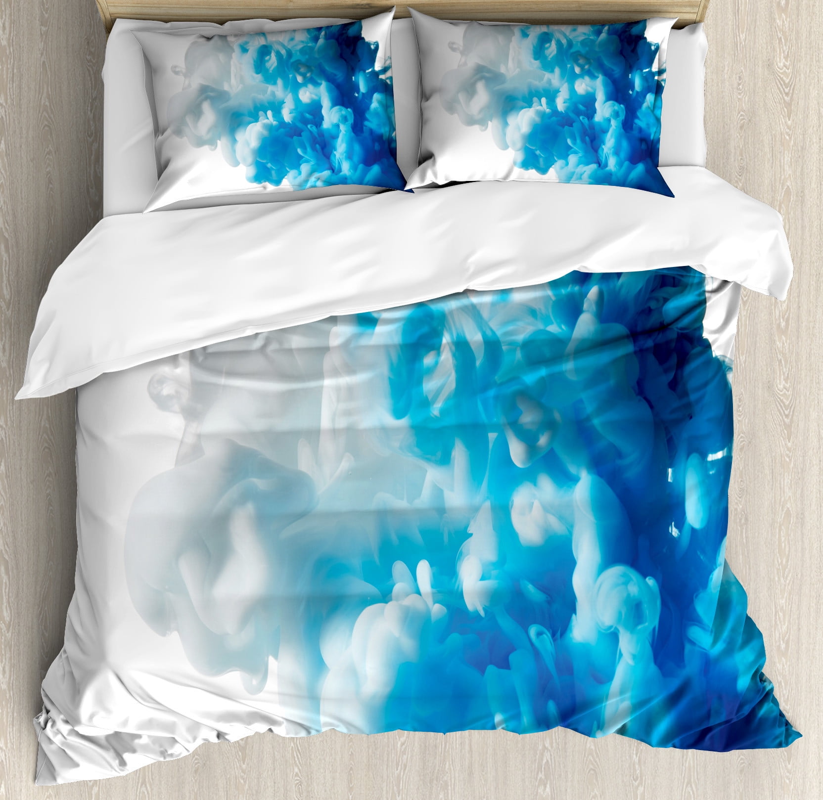 Abstract Duvet Cover Set, Abstract Illustration Clouds Skyline Smoke ...
