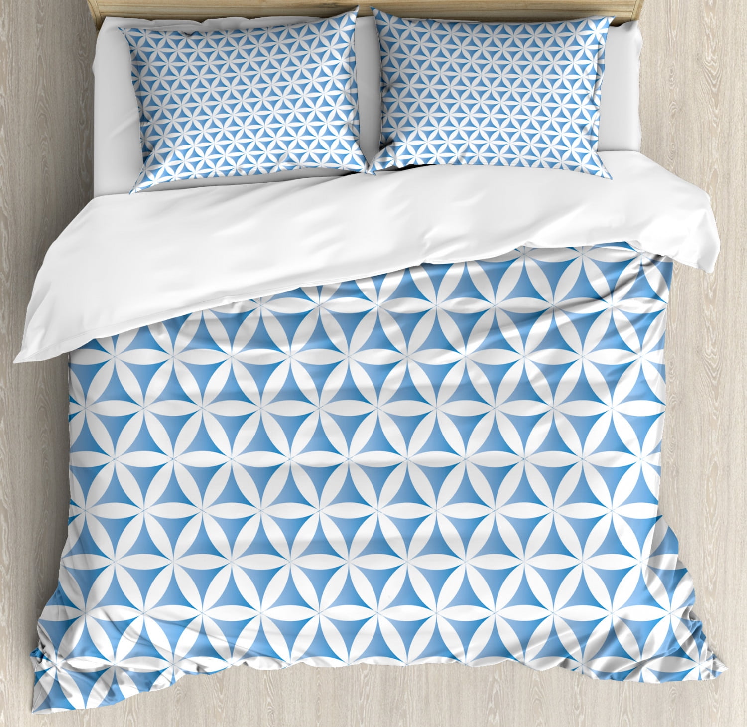 Abstract Duvet Cover Set, Flower of Life Traditional Alchemy Disc ...