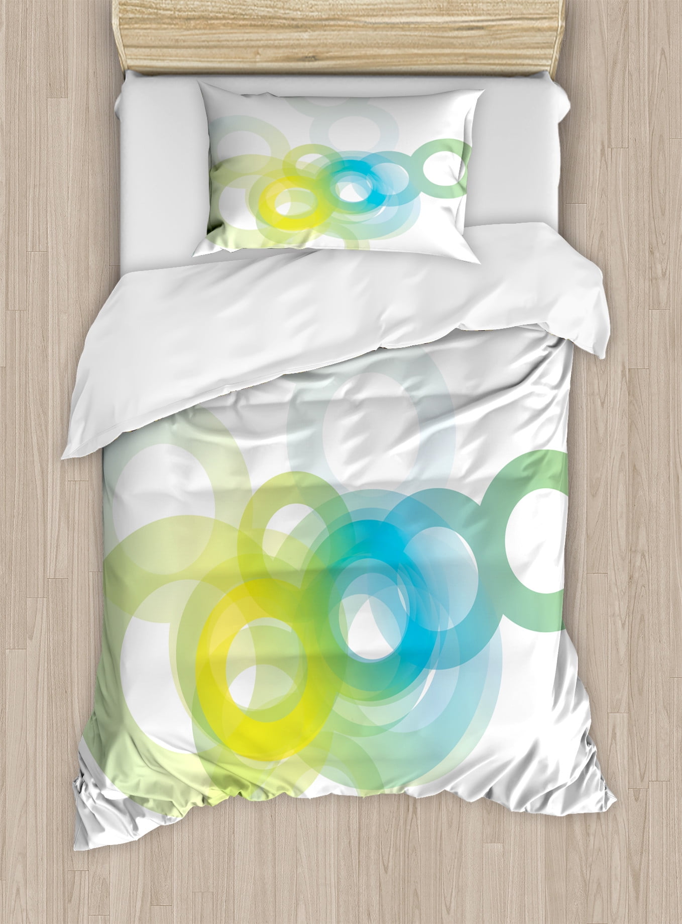 Abstract Duvet Cover Set, Modern and Cool Design with Big and Small ...