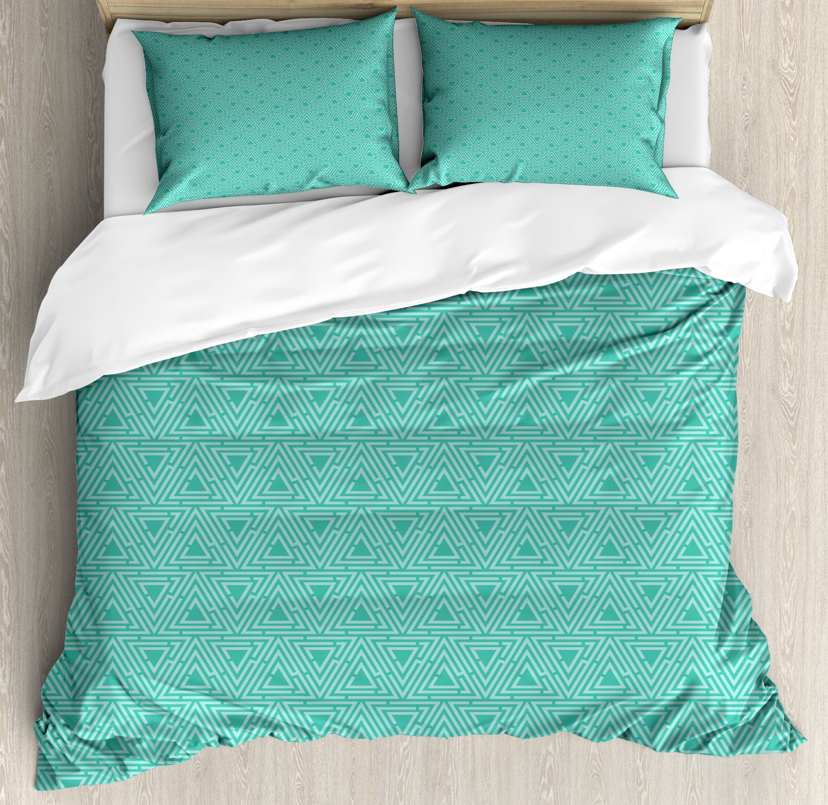 Abstract Duvet Cover Set, Modern Style Minimalist Boho Aztec Tribal ...