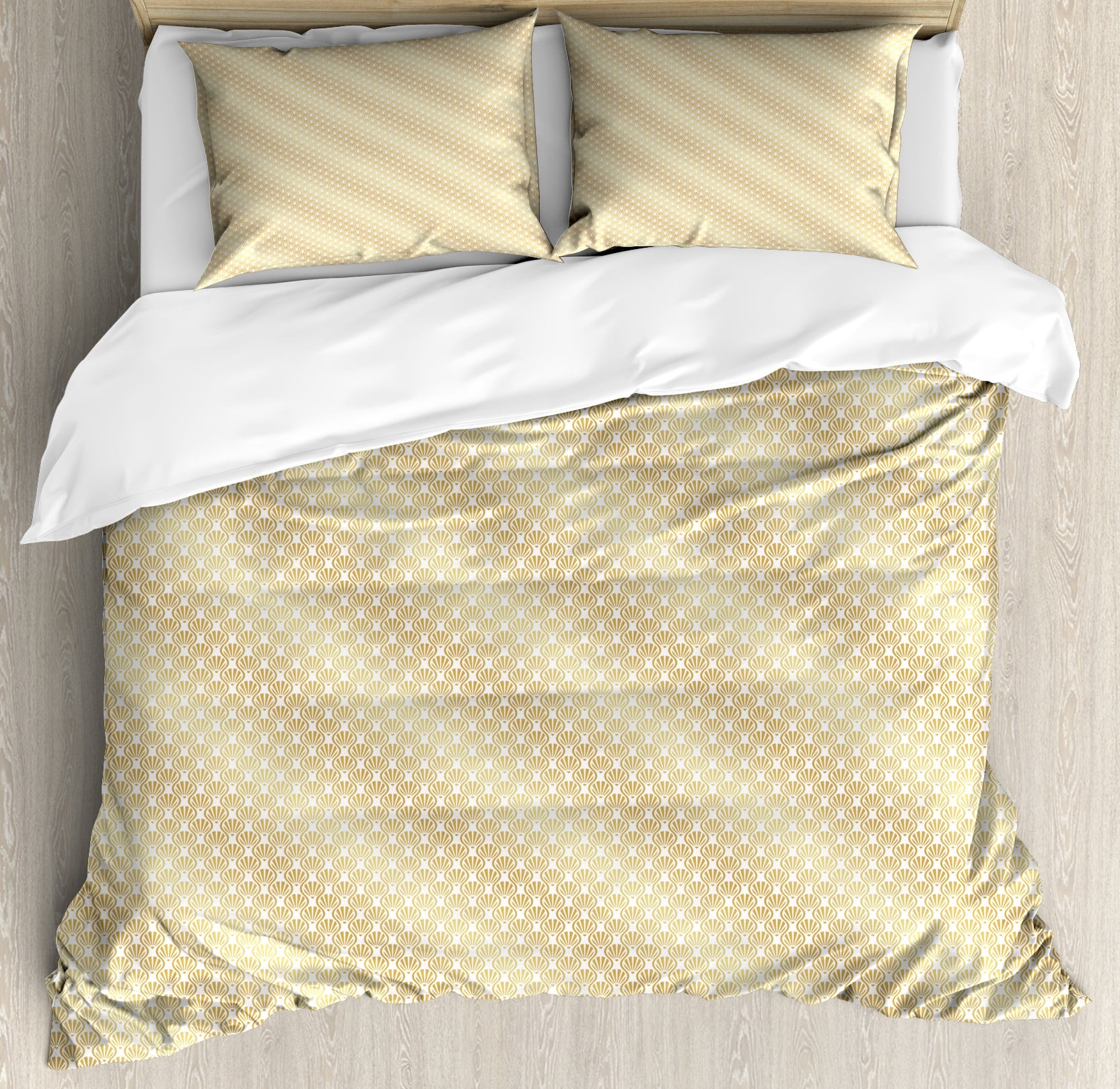 Abstract Duvet Cover Set, Sea Shell Pattern in Victorian Baroque Retro ...