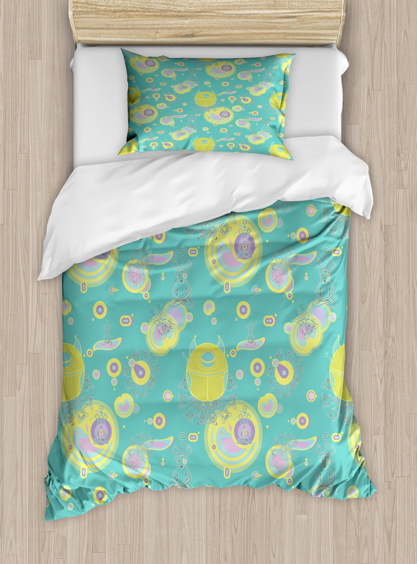 Abstract Duvet Cover Set, Sleeping Owls and Mouse Meditators with ...
