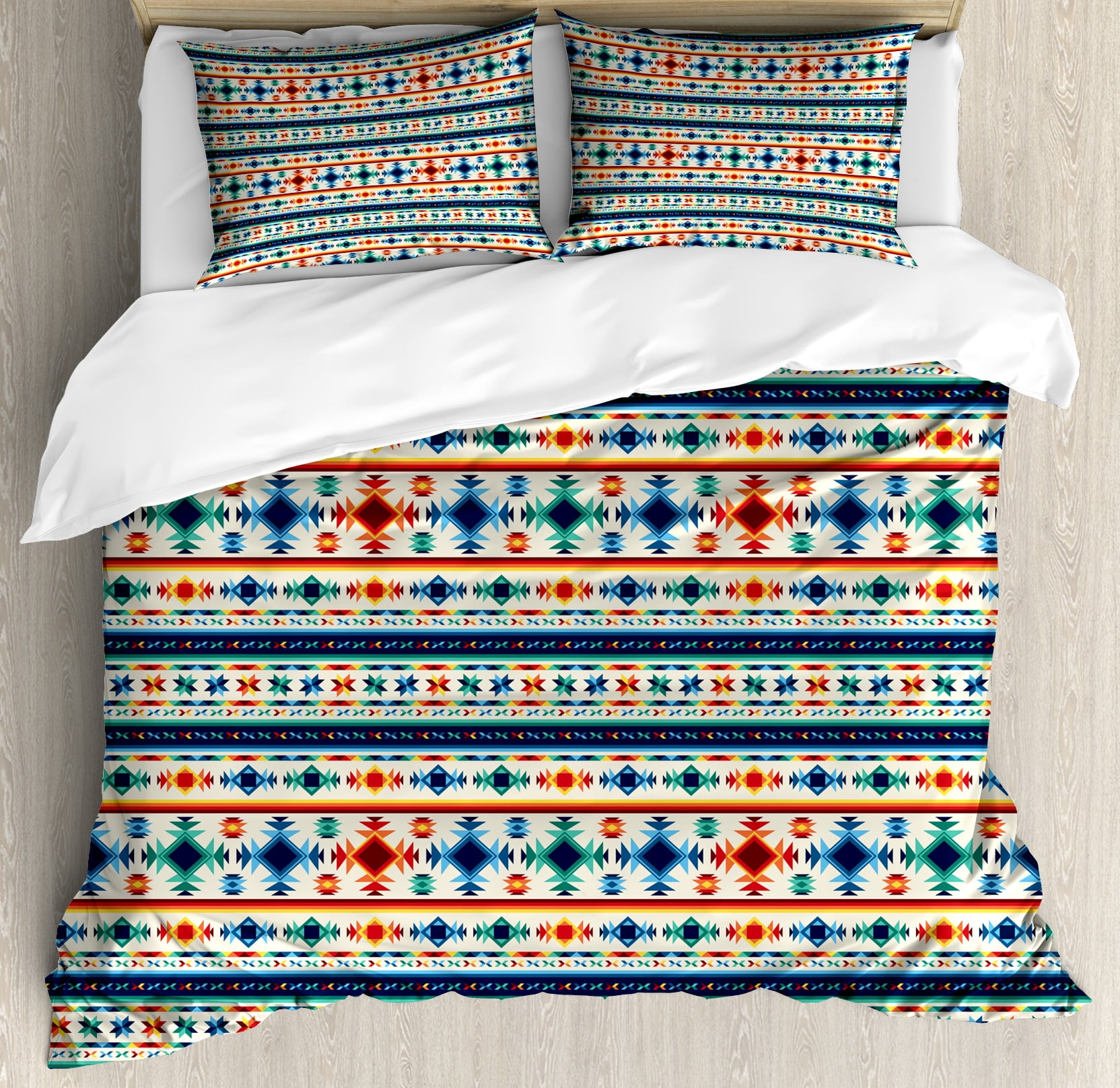 Abstract Duvet Cover Set, Tribal Abstract Seamless Aztec Geometrical ...