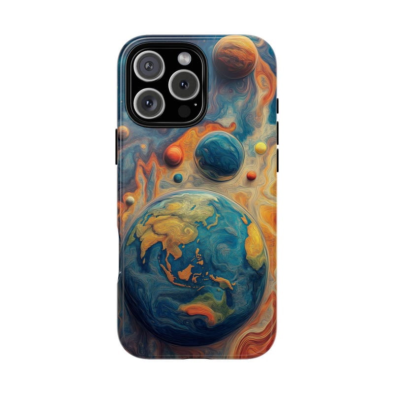Abstract Earth Forming Hydro Liquid Dip Phone Case for iPhone 11,12,13 ...