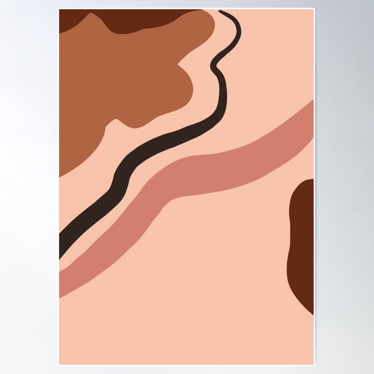 Abstract Earth Tones 7 Poster Wall Art Modern Wall Decor For Living ...
