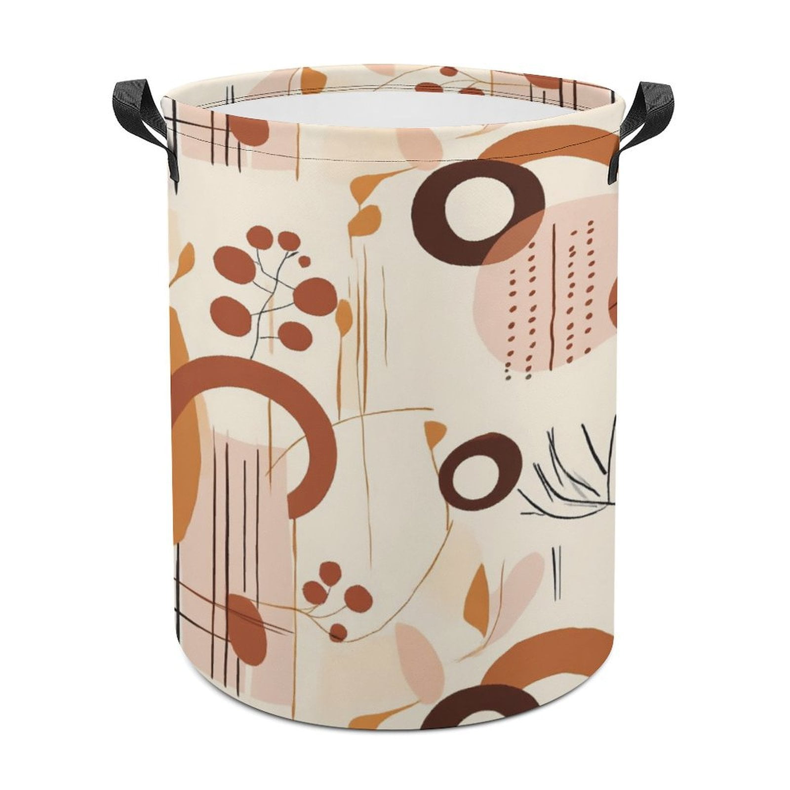 Abstract Earthy Autumn Pattern Large Dirty Clothes Hamper Foldable ...