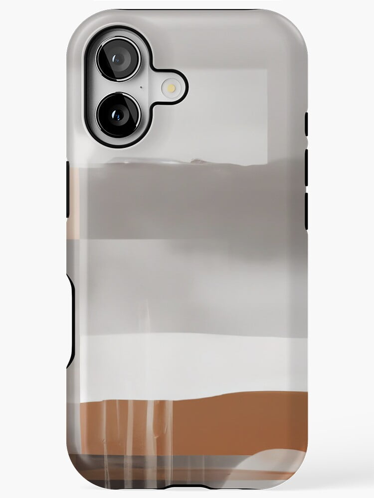 Abstract Earthy Tones Scandinavian Design For iPhone 11-17 Pro Max ...