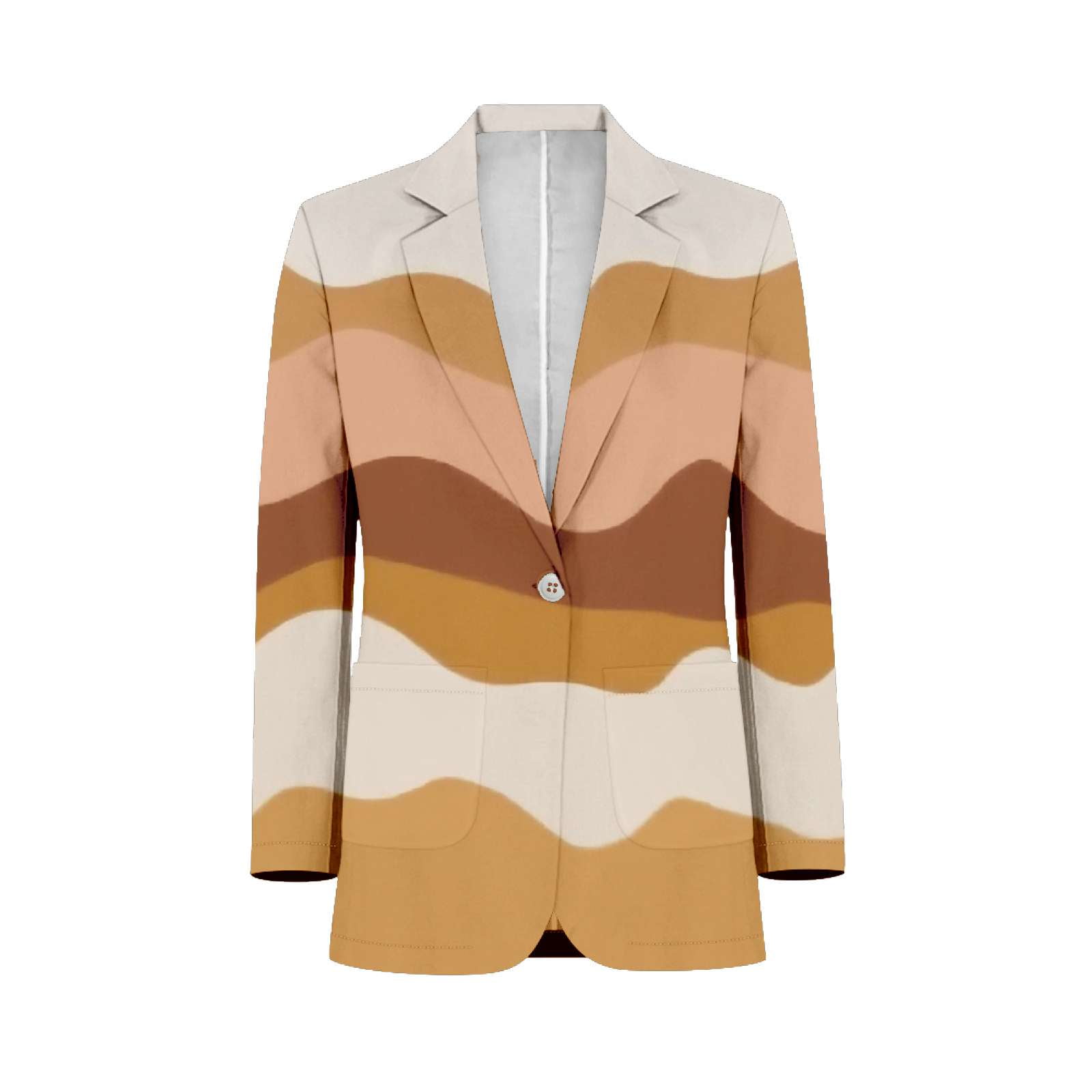 Abstract Earthy Wave Pattern Design Mens Suits Shawl Collar Slim Fit ...