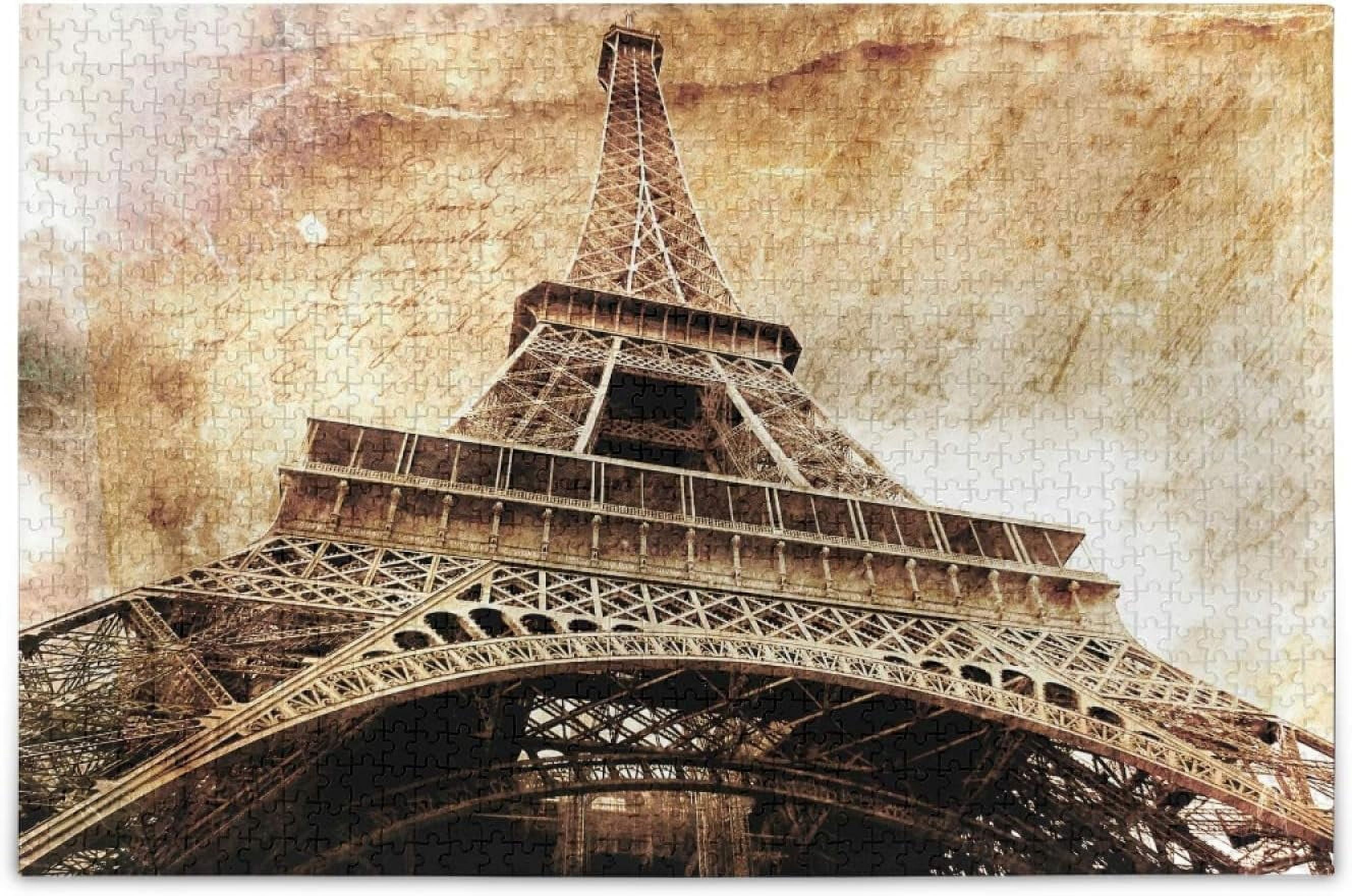 Abstract Eiffel Tower in Paris Puzzle for Adults 1000 Piece Puzzles ...