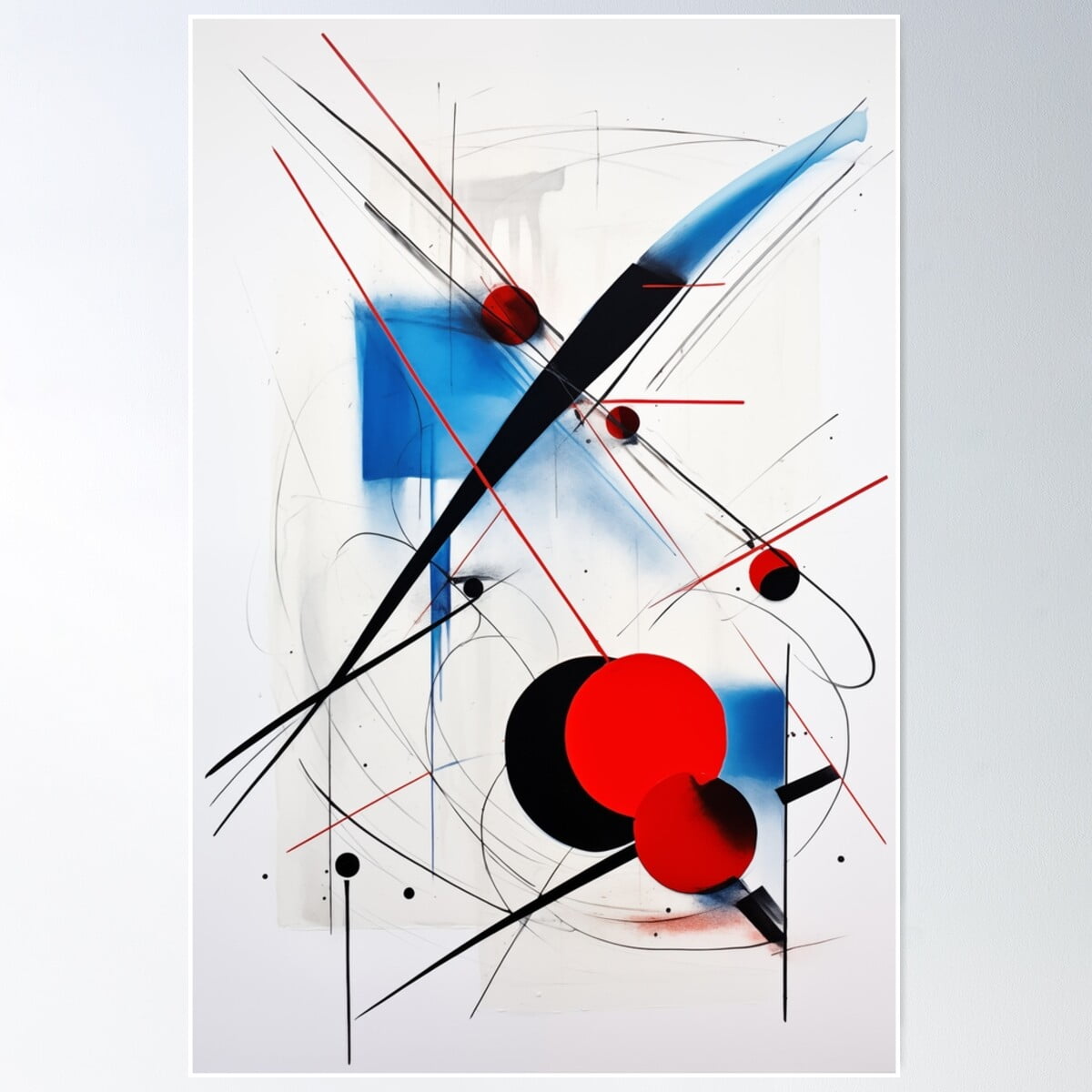 Abstract Elemental Resonance Poster Wall Art, Modern Wall Decor For ...