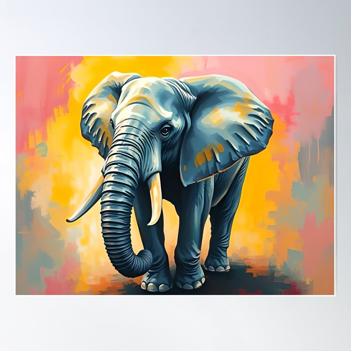 Abstract Elephant Portrait African Safari Animal Wildlife Conservation ...