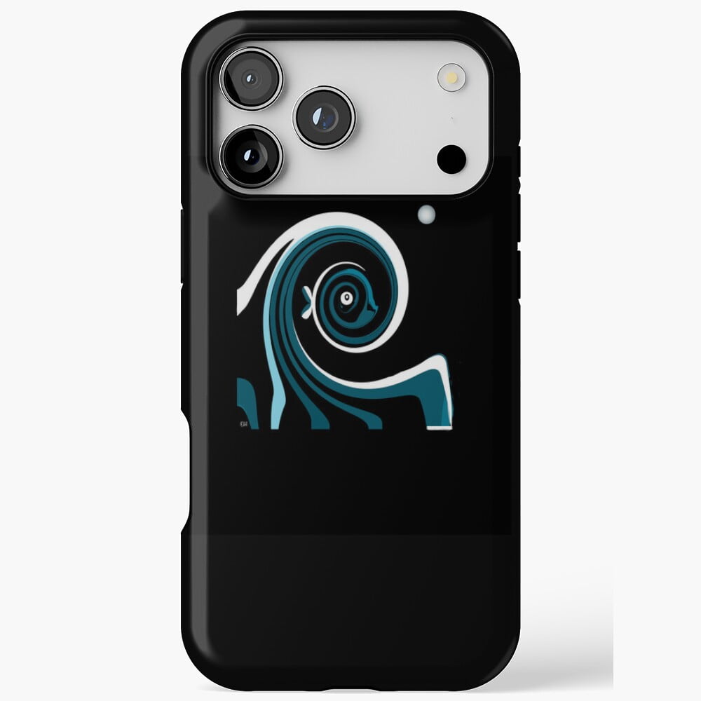 Abstract Elephant Swirl Art Phone Case iPhone 17 11 12 13 14 15 17 Pro ...