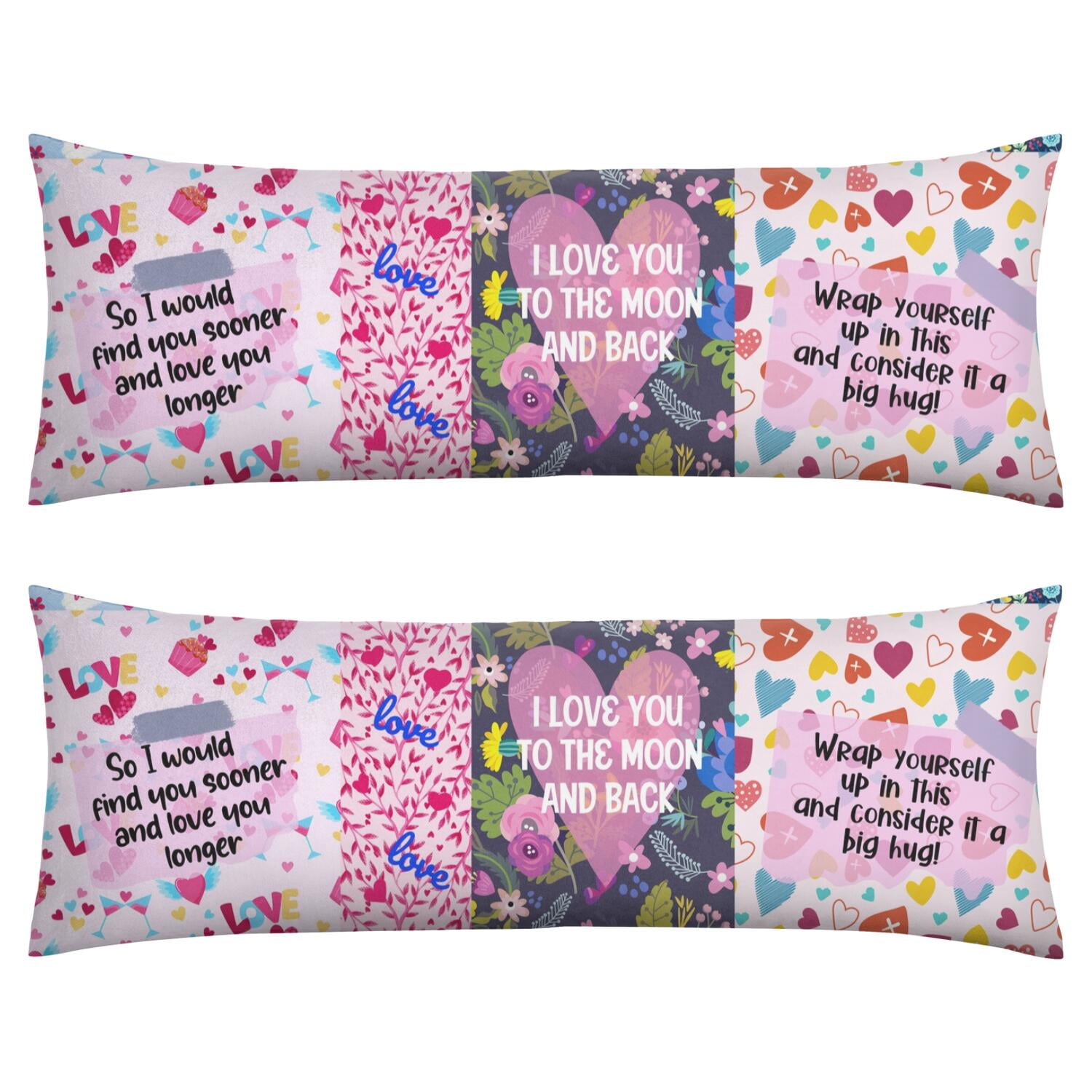 Abstract Ethnic Body Pillow Cover 20x54 - Colorful Long Pillow Case ...