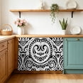 Abstract Ethnic Cabinet Curtains 28" W x 35" L Boho Geometric Trible ...