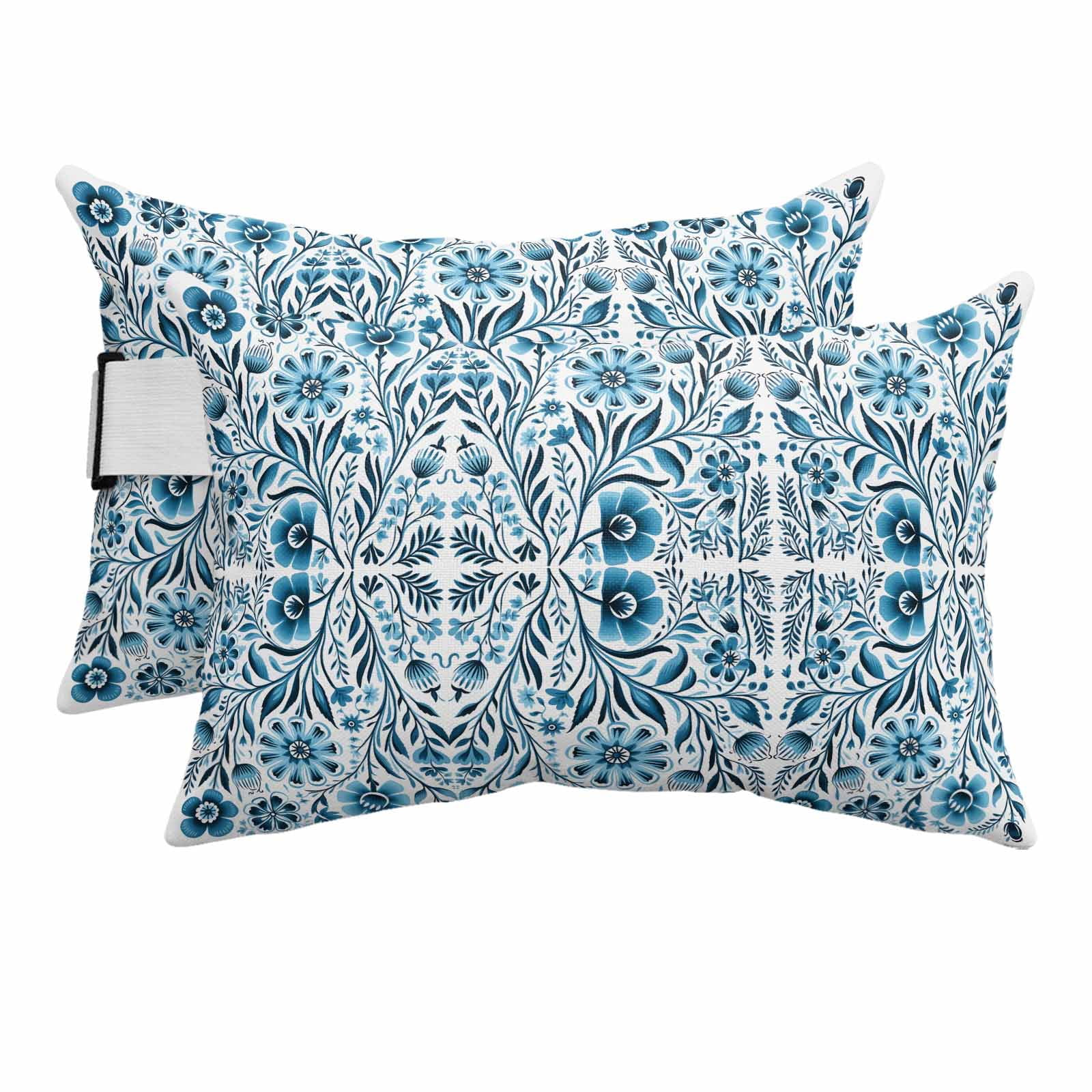 Abstract Ethnic Floral Artwork Outdoor Pillow for Chaise Lounge Chair ...