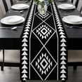 Abstract Ethnic Geometric Art Table Runner 70 Inches Long,Kitchen ...