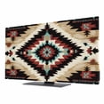 Abstract Ethnic Style Art TV Dust Cover 40 Inch, Retro Brown Green ...