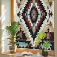 Abstract Ethnic Style Art Window Privacy Film, Retro Brown Green ...