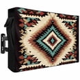 Abstract Ethnic Style Outdoor TV Cover 70 to 75 inch Retro Brown Green ...