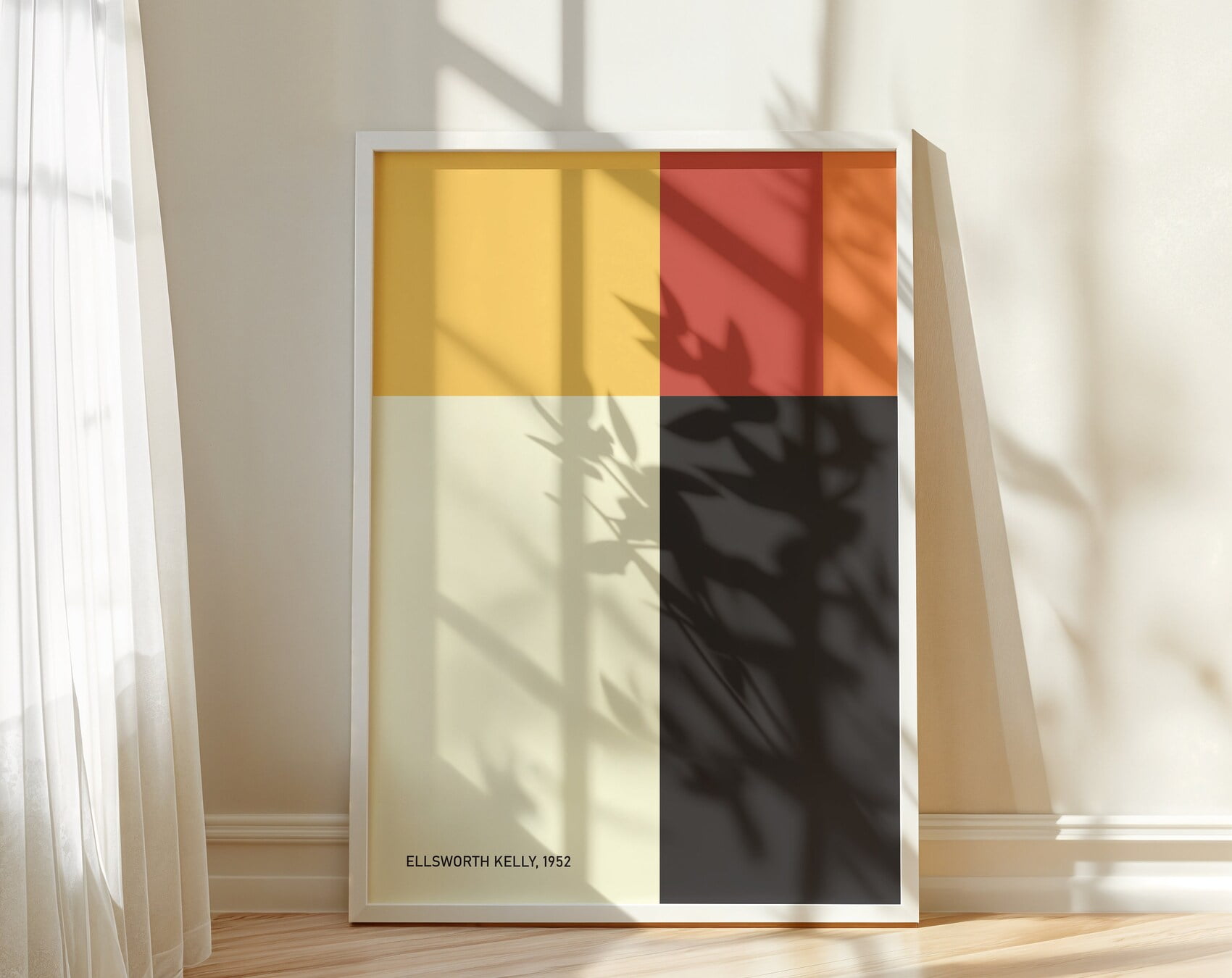 Abstract Exhibition Poster Color Blocks Poster Minmalist Wall Art ...
