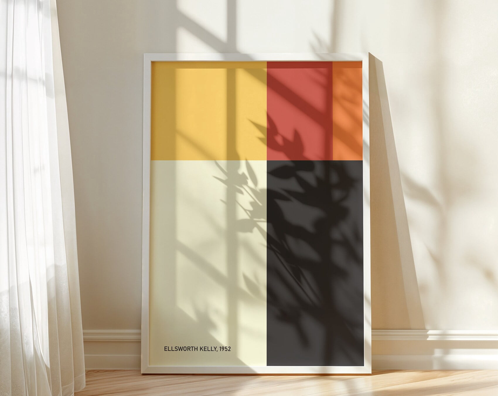 Abstract Exhibition Poster Color Blocks Poster Minmalist Wall Art ...