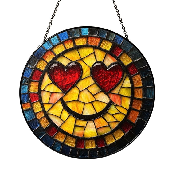 Abstract Expression Glass Style Window Art - Walmart.com