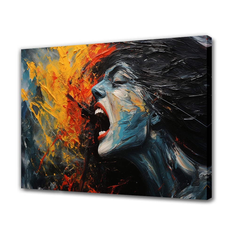 Abstract Expressionism Decorative Painting Framed Gallery Canvas Poster Bedroom Decor Sports ...